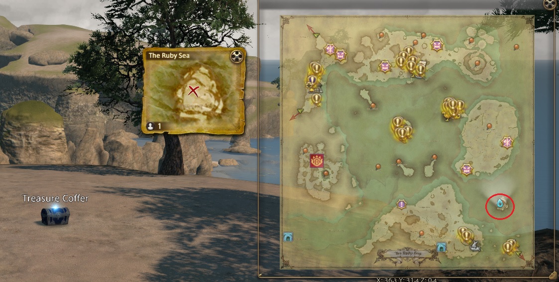 Gaganaskin Treasure Map - Final Fantasy XIV Online Wiki - FFXIV / FF14 ...