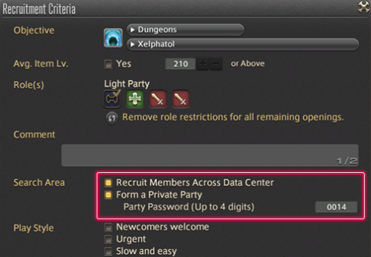 Party Finder - Final Fantasy XIV A Realm Reborn Wiki - FFXIV / FF14 ARR ...