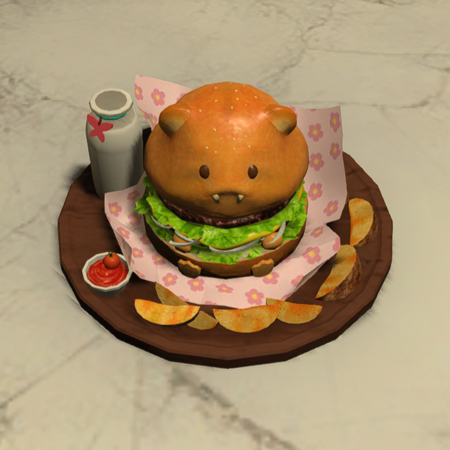 Giant Beaver Burger Set - Final Fantasy XIV Online Wiki - FFXIV / FF14 ...