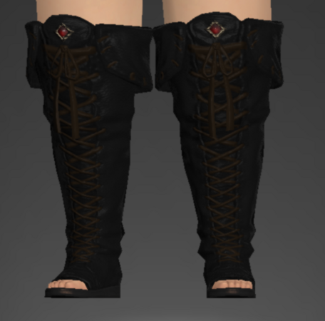 Smilodonskin Open-toed Boots of Striking - Final Fantasy XIV Online ...